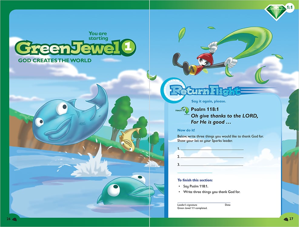 Green Jewel 1 - spread 1
